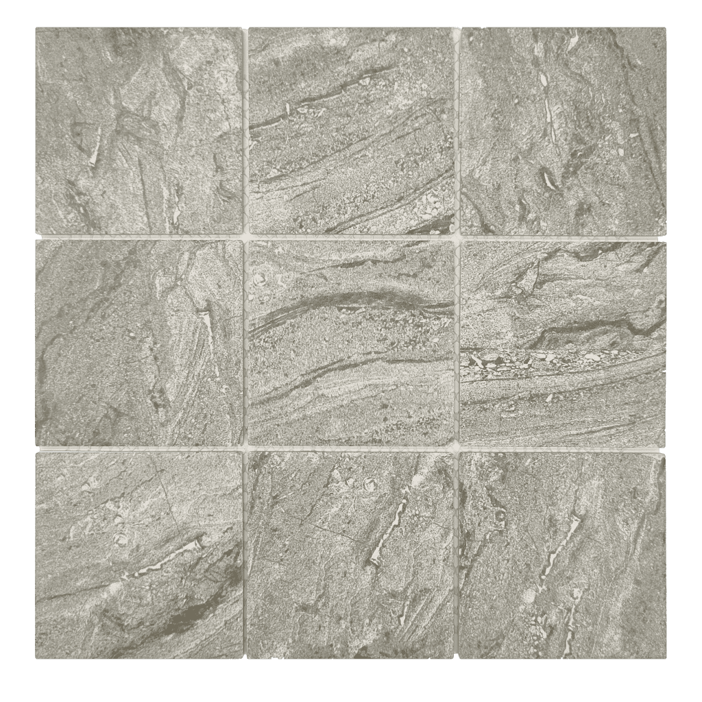 Swimming Bali - Matte & Embossed Ash Grey - Mosaic Experts